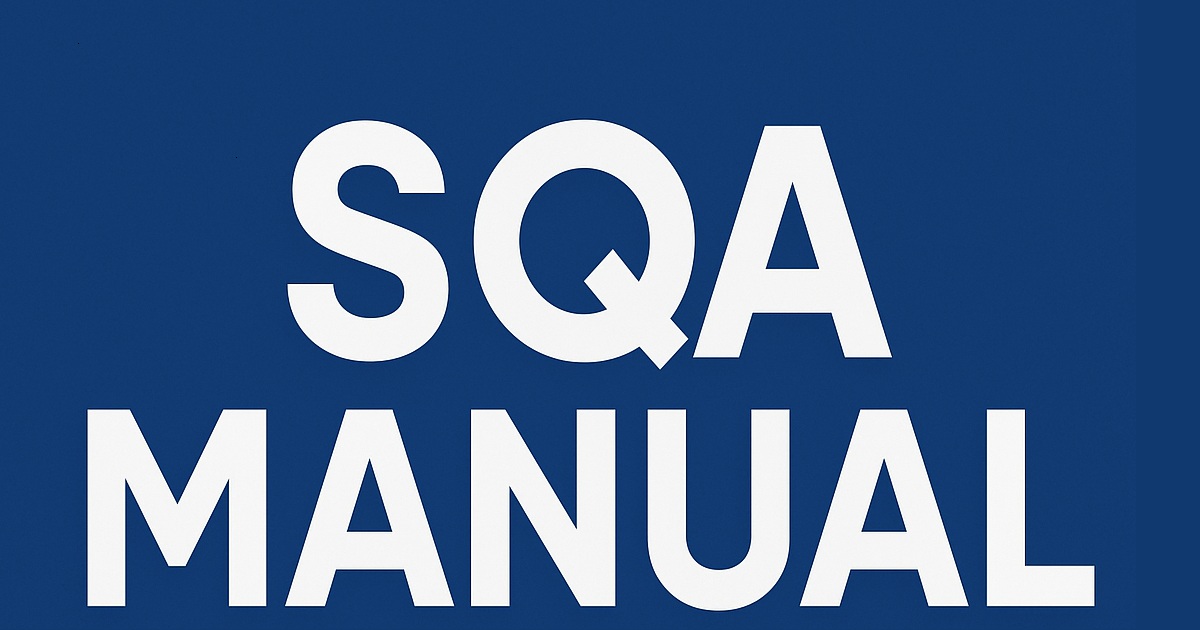SQA Manual